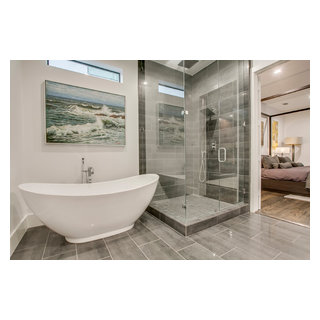 White Zen Quartz Bathroom Countertops - Modern - Bathroom - Dallas - by ...
