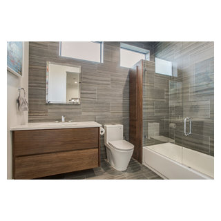 White Zen Quartz Bathroom Countertops - Modern - Bathroom - Dallas - by ...