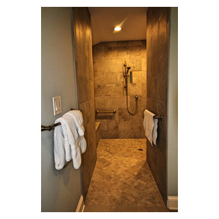 Zero Entry Shower - Traditional - Bathroom - Charlotte - by Guthmann ...