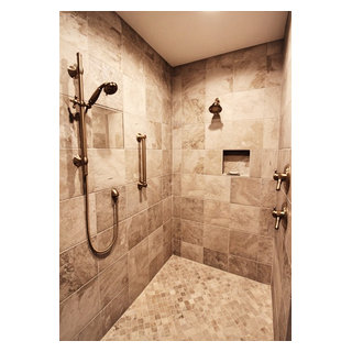 Zero Entry Shower - Traditional - Bathroom - Charlotte - by Guthmann ...