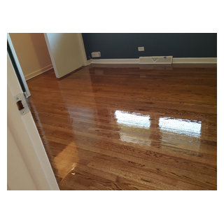 2 and 1/4 red oak select and better , special walnut stain from Dura ...