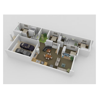 3D Floor Plan Design & Modeling Project Sample - Modern - Bedroom - Los ...