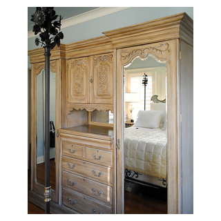 Armoire Refinished with a Painted Finish - Traditional - Bedroom ...