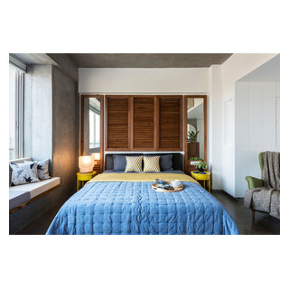 Awakening by the pool - Industrial - Bedroom - Ahmedabad - by The ...