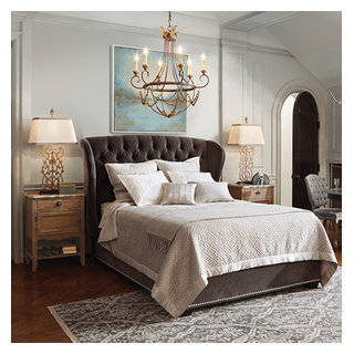 BARRISTER UPHOLSTERED QUEEN BED - Traditional - Bedroom - Cleveland ...