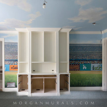 Baseball Stadium Wall Mural - Photos & Ideas | Houzz