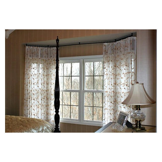 Bedroom Drapes, Sheers and Shades - Transitional - Bedroom - Detroit ...