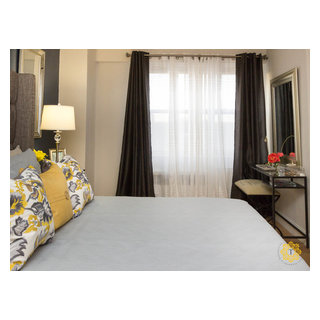 Bedroom Glamour - Transitional - Bedroom - New York - by Tailored ...