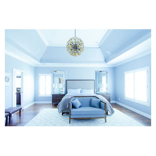 Blue in Bed - Contemporary - Bedroom - Atlanta - by The GREY Design ...