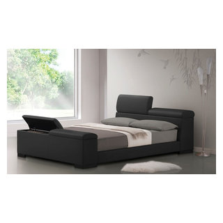 bugatti queen size storage bed in black - Modern - Bedroom - Toronto ...