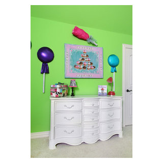 Candyland Room with giant lollipops - Eclectic - Bedroom - Dallas - by ...