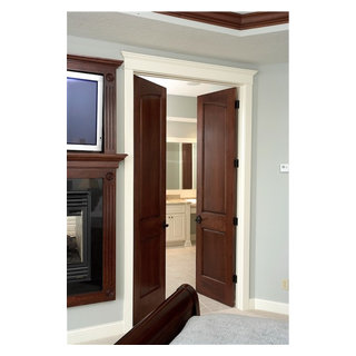 Cherry Common Arch Single-Hip Raised Panel Doors - Traditional ...