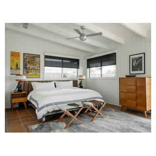 Desert midcentury modern restoration - Midcentury - Bedroom - Other ...