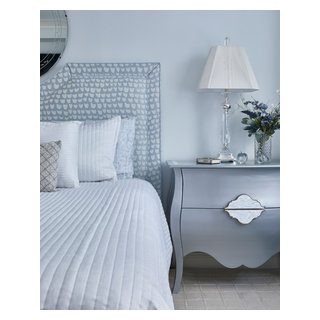 Diaphanous Blue Bedroom - Transitional - Bedroom - New York - by ...