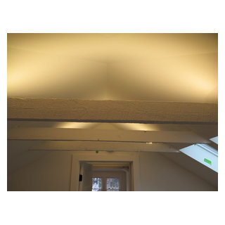 Exposed collar ties in ceiling - Transitional - Bedroom - DC Metro - by ...