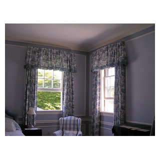 Gathered Valance with trim - Traditional - Bedroom - Providence - by ...