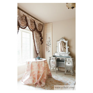 Gilded Vine Cascade Valances Window Treatment - Eclectic - Bedroom ...