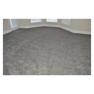 Gray Stainmaster 60oz plush 6.6 Nylon Carpet - Traditional - Bedroom ...