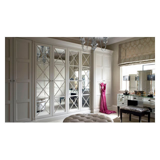 Grey Savoy, mirror and panelled Bespoke Wardrobe Room Sets ...