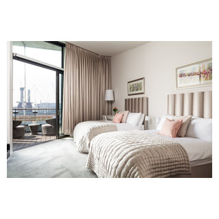 London Penthouse - Transitional - Bedroom - London - by Elixir Interior ...