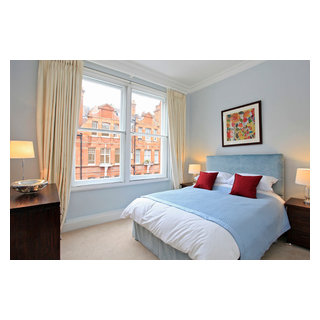 Mansion Flat - Transitional - Bedroom - Dorset - by Lisa Lewis Interior ...