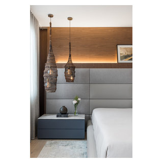 Miami Beach Townhouse - Coastal - Bedroom - Miami - by Janet Patterson ...