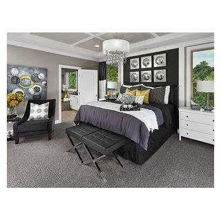 Model Home Interiors - Contemporary - Bedroom - Orlando - by Intermark ...
