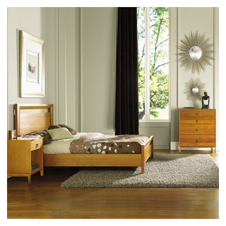 Modern Wood Platform Beds: Mansfield (Cherry) - Contemporary - Bedroom ...