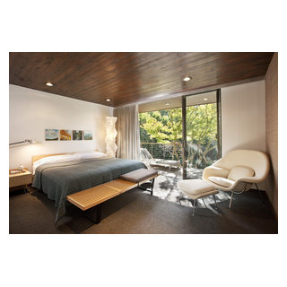 Montecito Midcentury Master Bedroom - Midcentury - Bedroom - Santa ...
