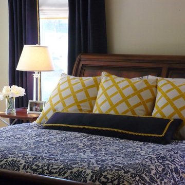 Navy Gold Bedroom Ideas And - Photos & Ideas | Houzz