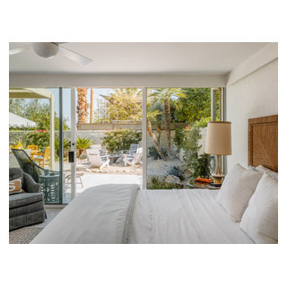 Palm Springs William Cody Tennis Club Bungalow - Midcentury - Bedroom ...