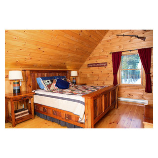 Prow Front Chalet - Rustic - Bedroom - New York - by Beaver Mountain ...