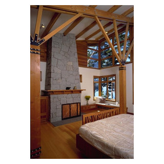 Quantum Windows & Doors | FINNE Architects - Rustic - Bedroom - Seattle ...