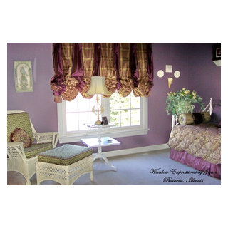 Reverse Box-Pleated Roman Shade - Classique - Chambre - Chicago - par ...