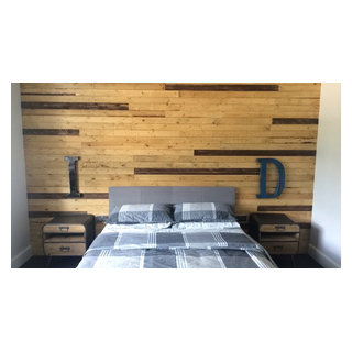 Rustic Feature Wall - Rustikal - Schlafzimmer - Surrey - von BFM ...