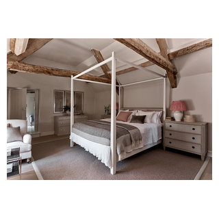 Sims Hilditch Converted English Farmhouse - Farmhouse - Bedroom ...