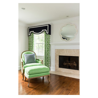 Tailored Blue and Green Master Bedroom - Transitional - Bedroom - New ...