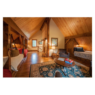 Timberframe Lake House - Bunk Room - Rustic - Bedroom - Manchester - by ...
