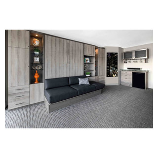 Wall Bed with Sofa Display - Campbell Showroom - Contemporáneo ...