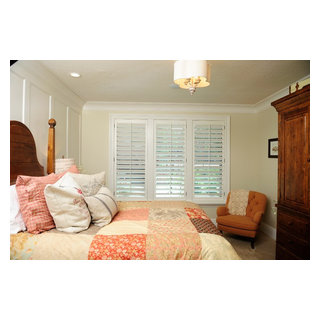 White Plantation Shutter Install - Traditional - Bedroom - Salt Lake ...