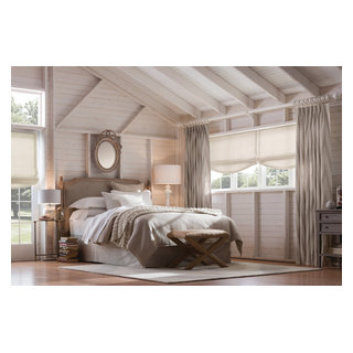Window Treatments: shades, blinds, shutters - Beach Style - Bedroom - San Diego - by 7 Sisters ...