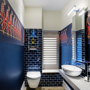 75 Beautiful Cloakroom with Metro Tiles Ideas & Designs - September ...