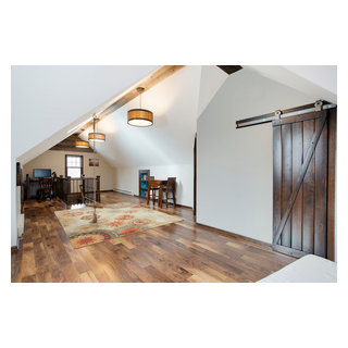 Attic master suite with a Hobbit Hole - Transitional - Closet ...