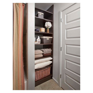 Linen cupboard in bathroom store