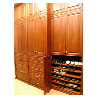 Custom Closet Ideas and Features I SpaceManager Closets - Traditional ...