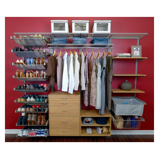 Custom Closet System in Cypress - Midcentury - Closet - Detroit - by ...