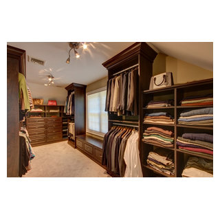 Custom Dark Brown Walk-In Closet - Traditional - Closet - New York - by ...