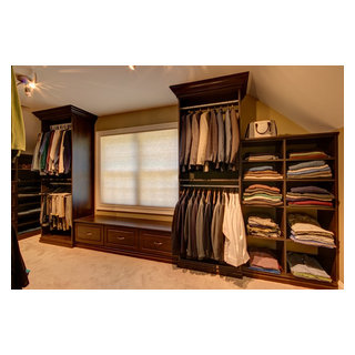 Custom Dark Brown Walk-In Closet - Traditional - Closet - New York - by ...