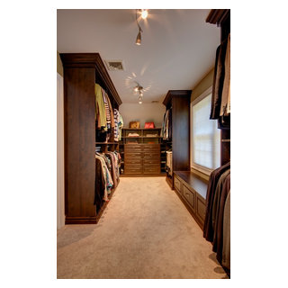 Custom Dark Brown Walk-In Closet - Traditional - Closet - New York - by ...