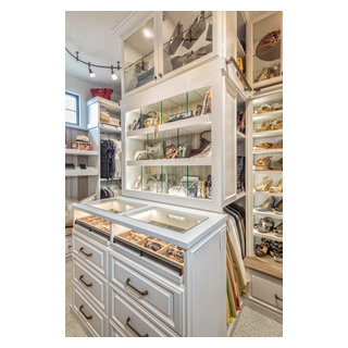 Glam Walk-in w/ LED Accents - Traditional - Closet - Orlando - by ...